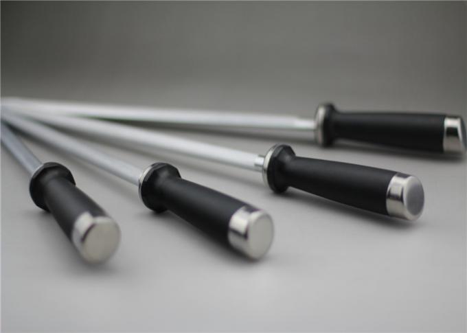 High Carbon Steel Sharpening Rod Knife Sharpener For Butcher Cleaver