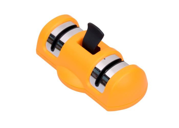 Handheld 2 Stage Knife Sharpener With Suction Pad , Ceramic Grinding Wheel