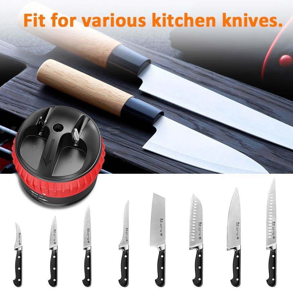 2 Stage Butcher Knife Sharpener / Chef Knife Sharpening Lightweight 58 ...